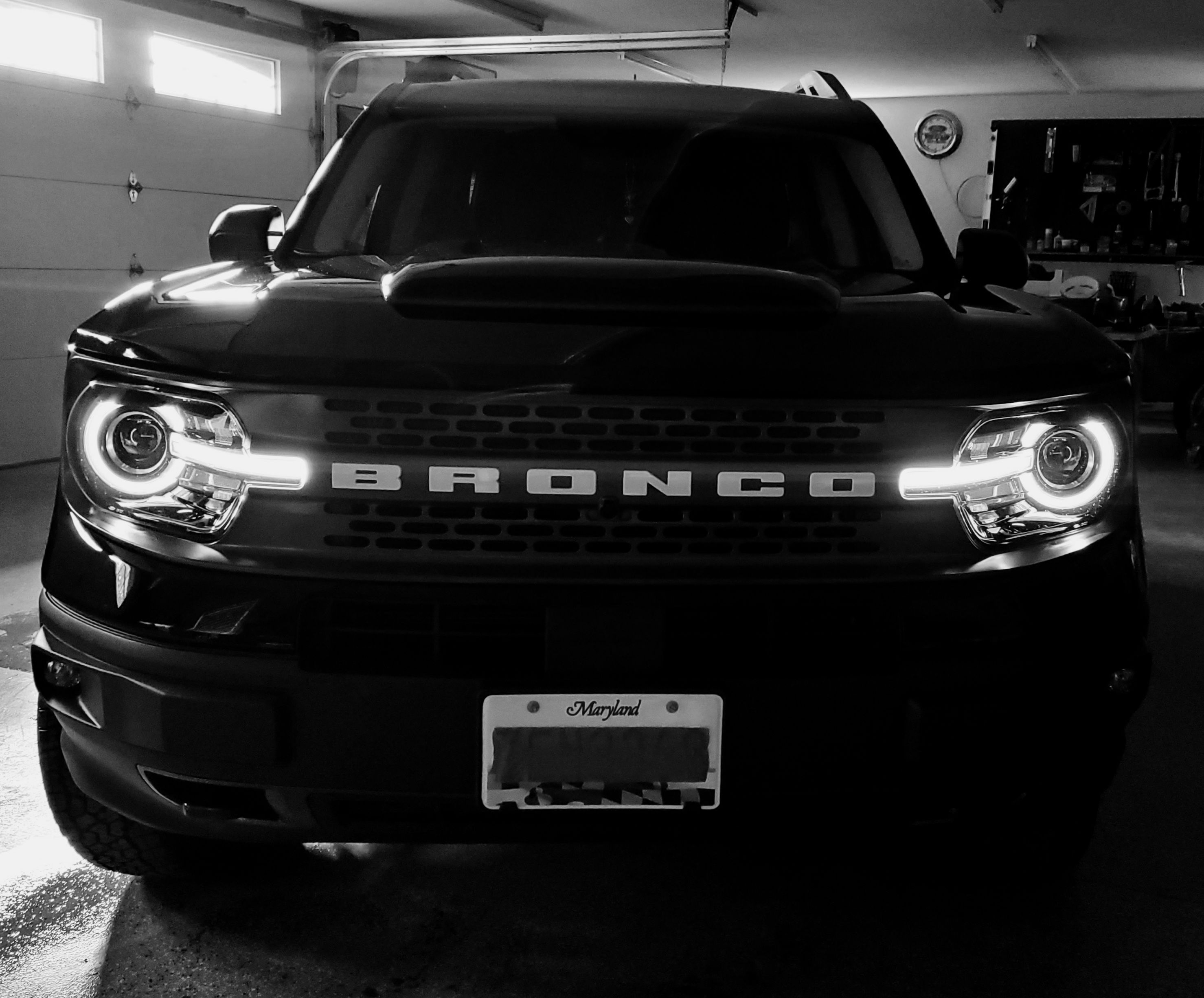 Shadow Black Hood Scoop and Rear Spoiler - Bronco Nation