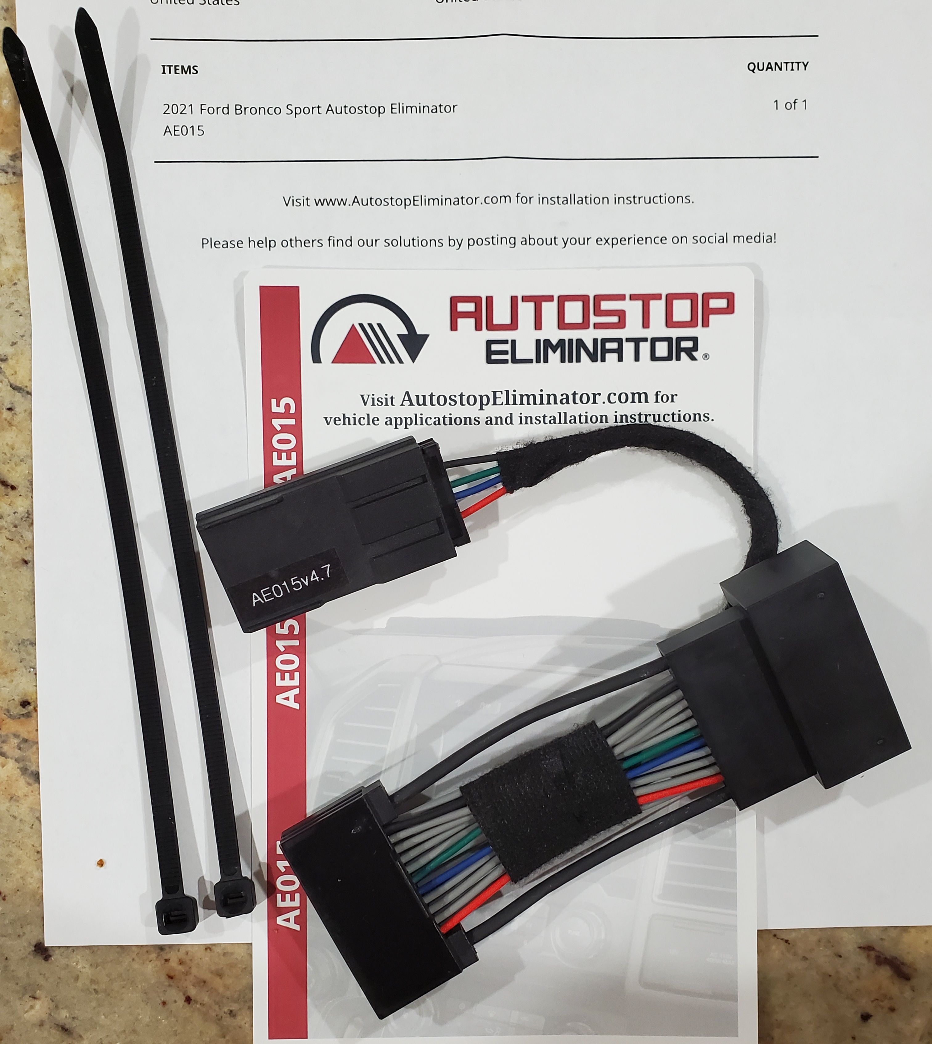 Auto Stop Eliminator Install - Bronco Nation