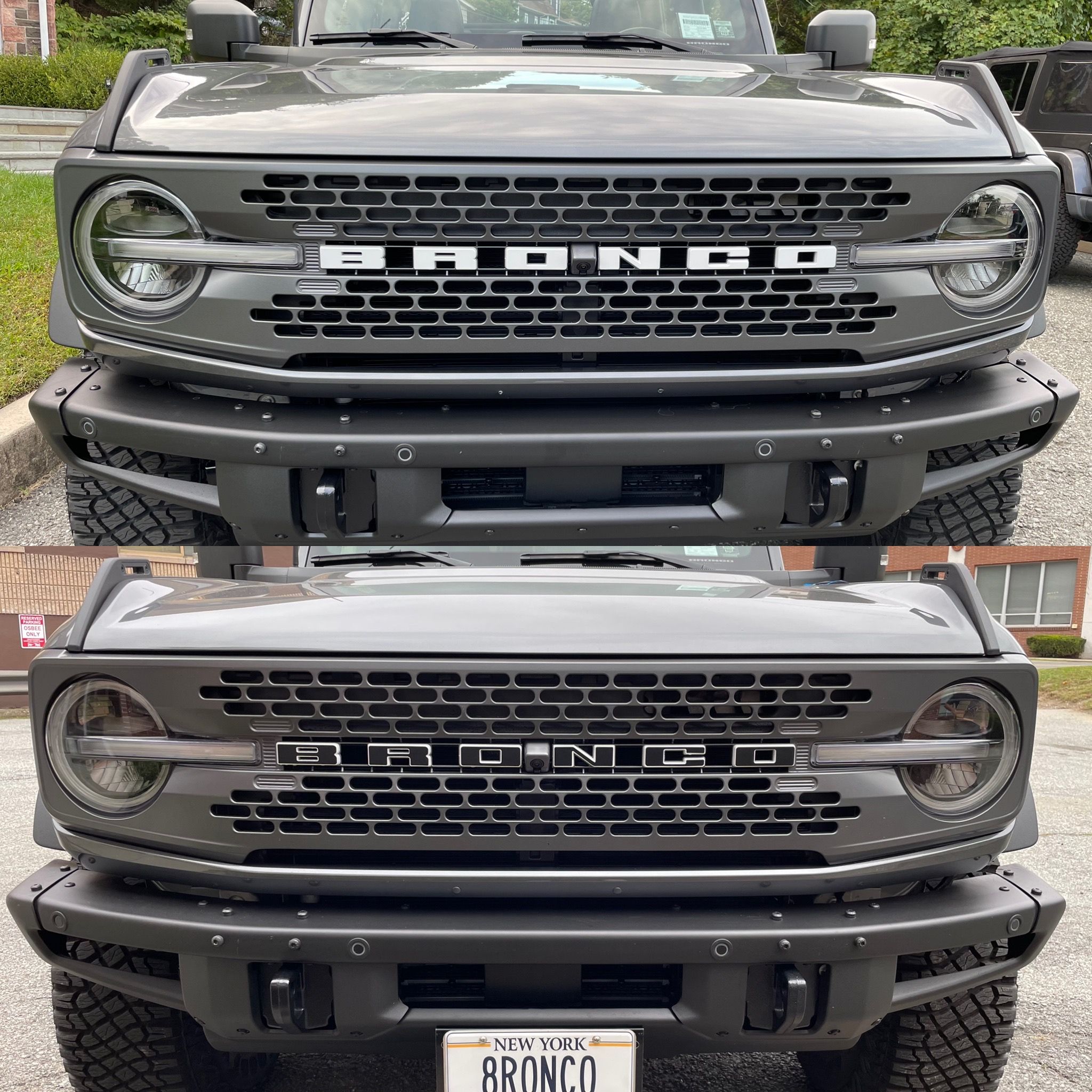 Bronco grille - no more white letters - Bronco Nation