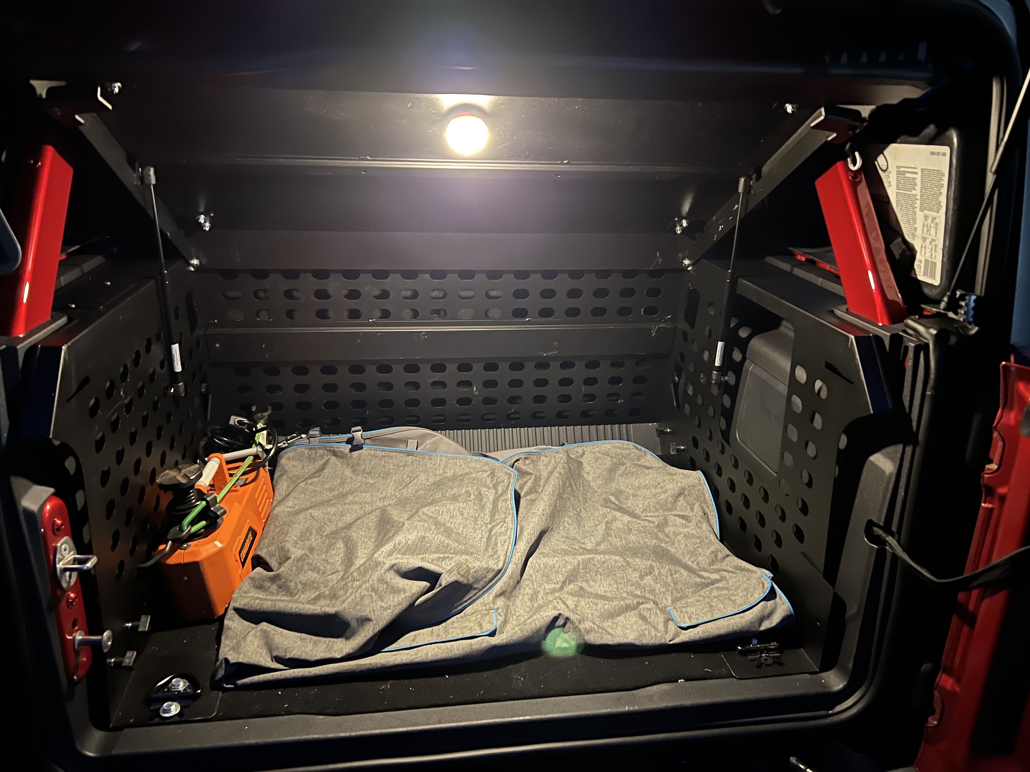 Rear Security Storage Shelf - Bronco Nation