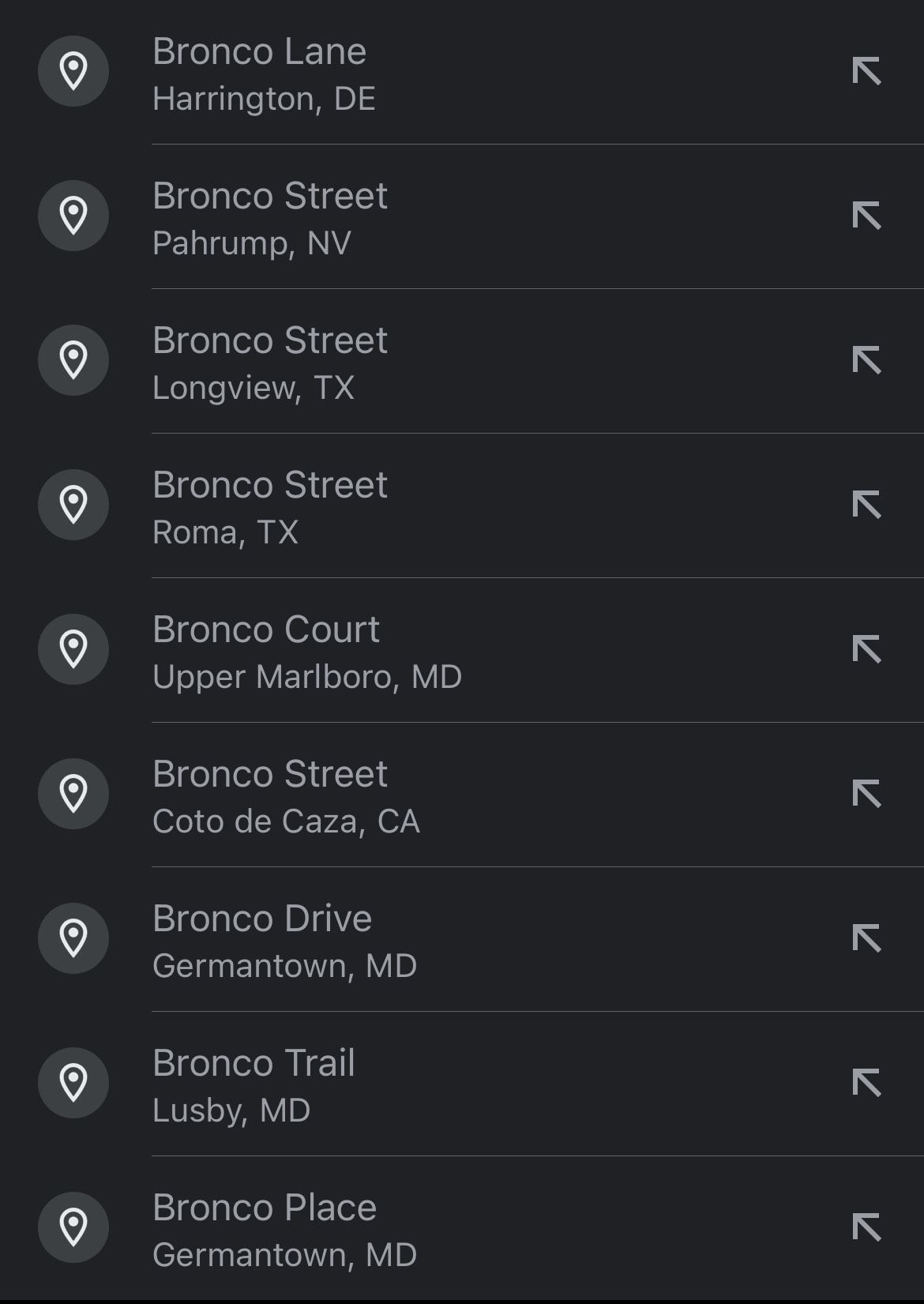 Does your city have a Bronco St. - Bronco Nation