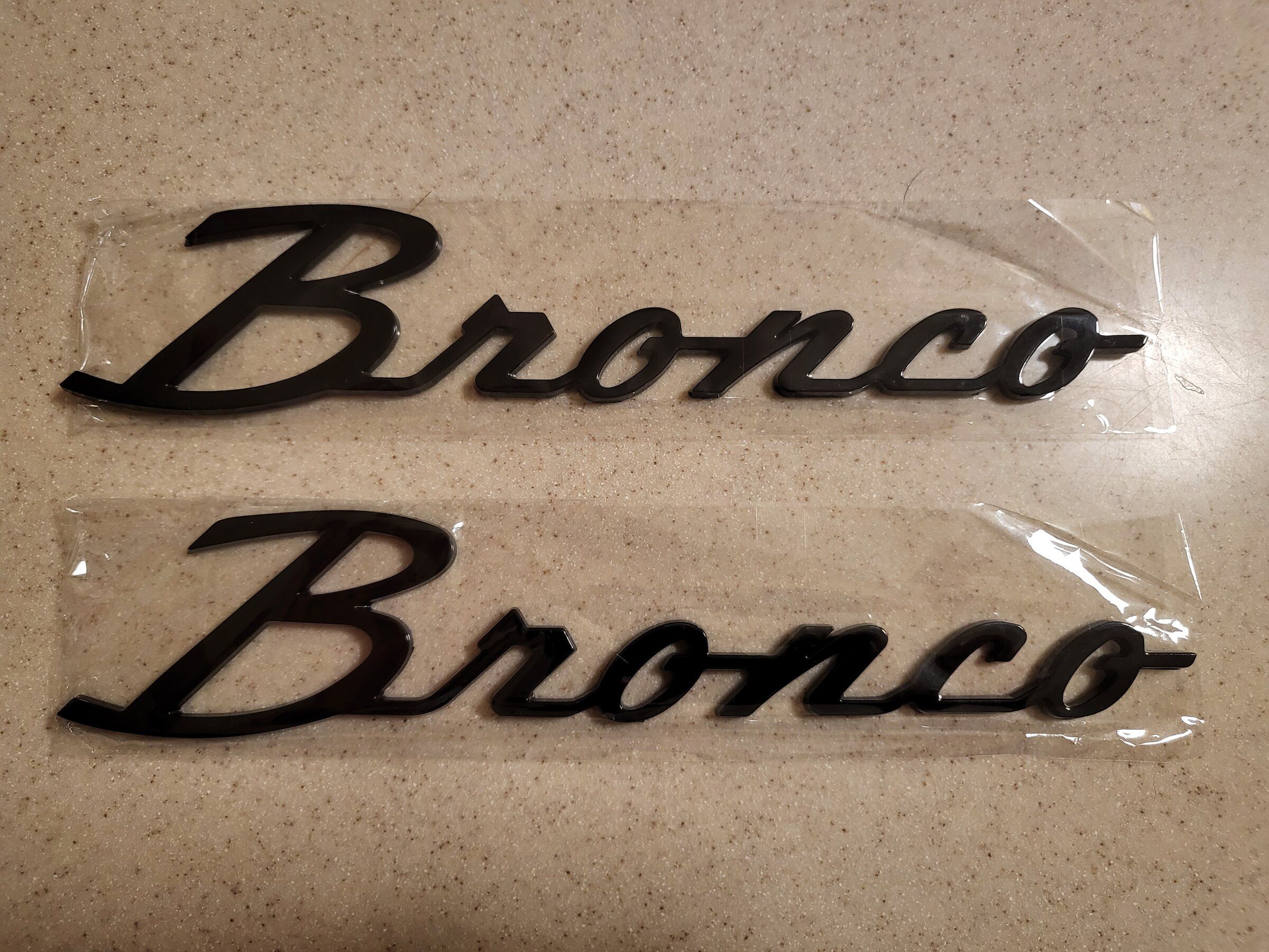 WTB Gloss Black Bronco Script - Bronco Nation