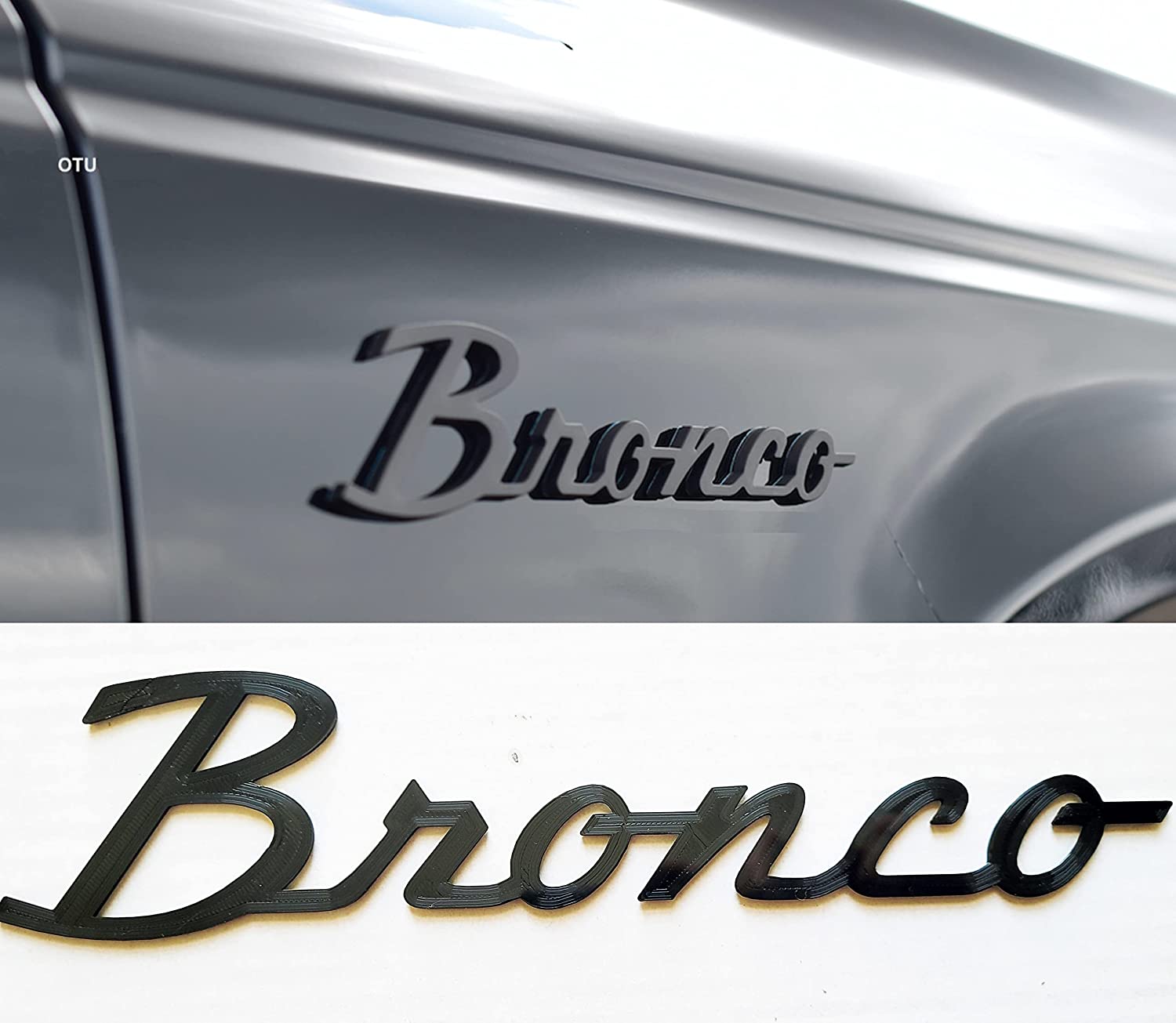WTB Gloss Black Bronco Script - Bronco Nation
