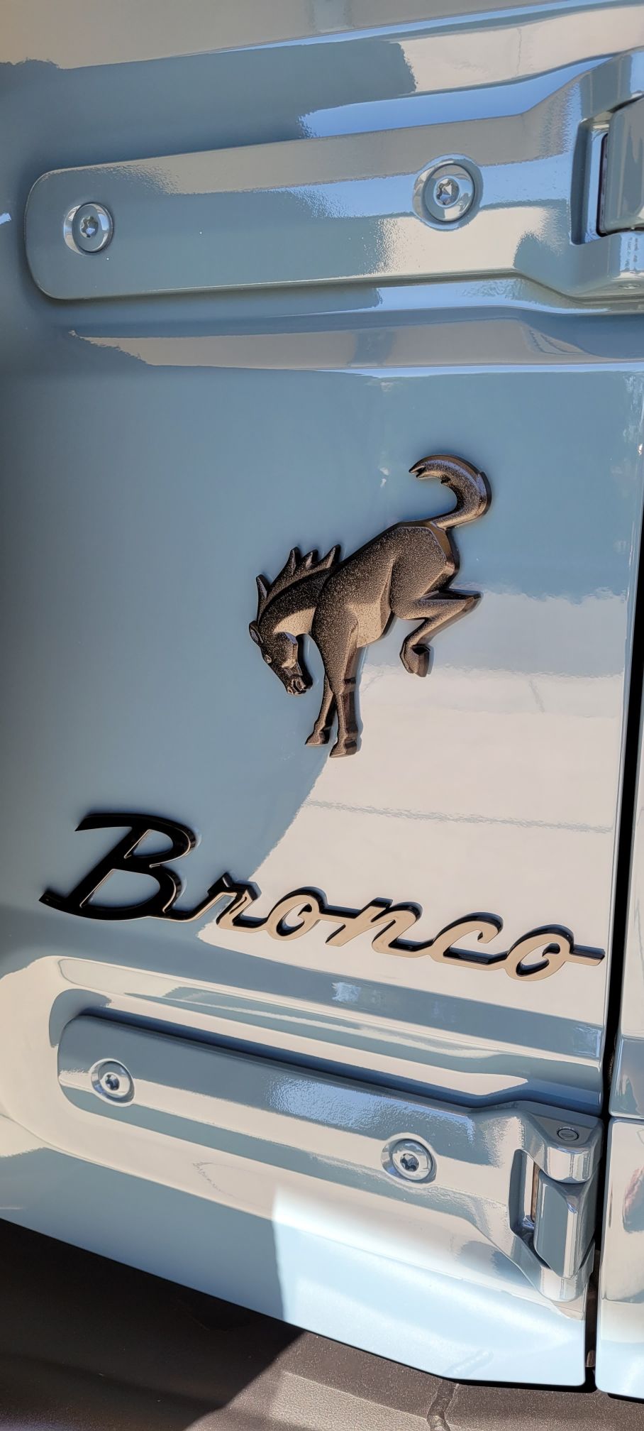 Script Emblem location - Bronco Nation