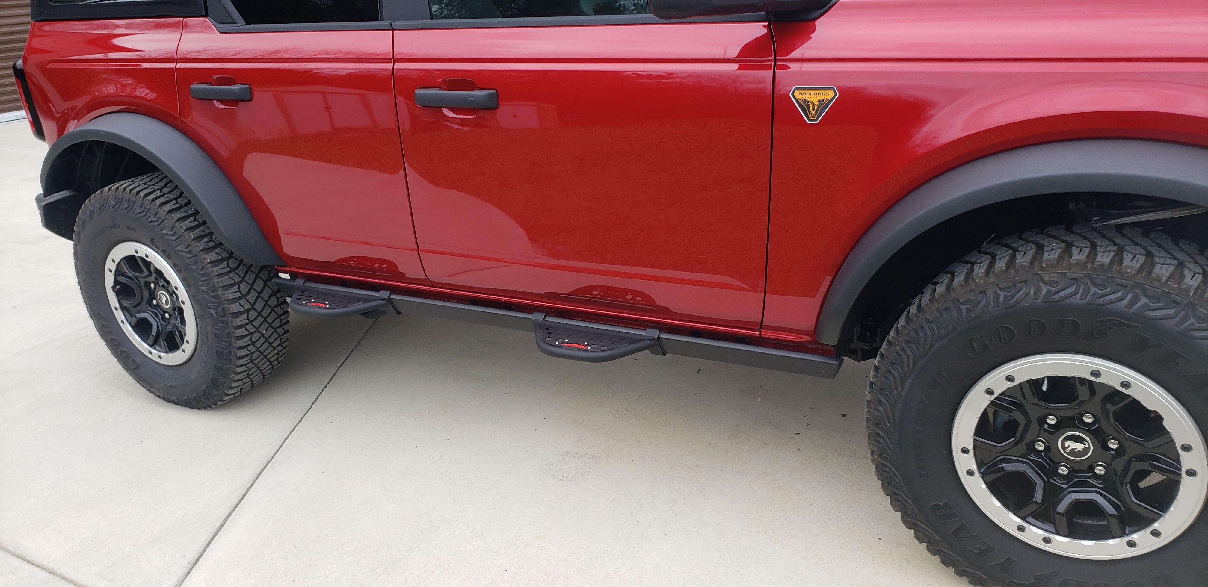 IAG steps delivered and Installed...... - Bronco Nation