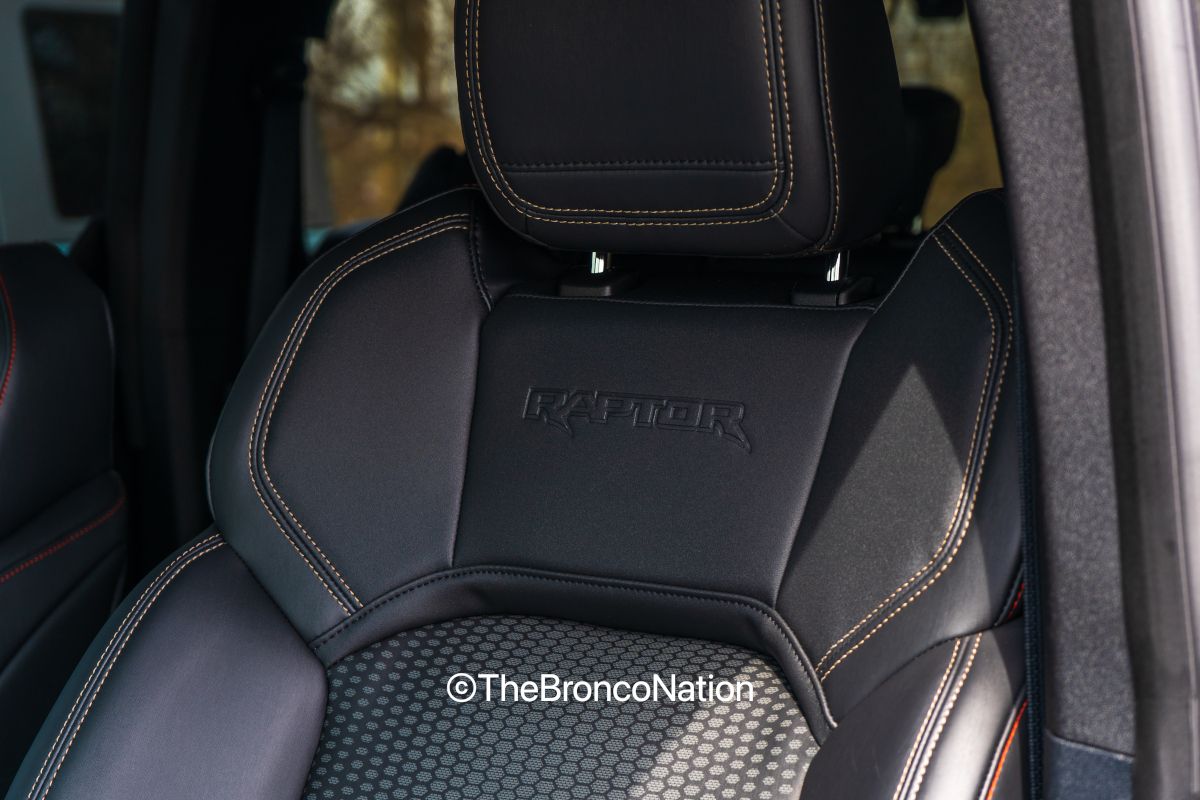 A Look at the Bronco Raptor Black Onyx Leather and MGV Seats, Plus ...