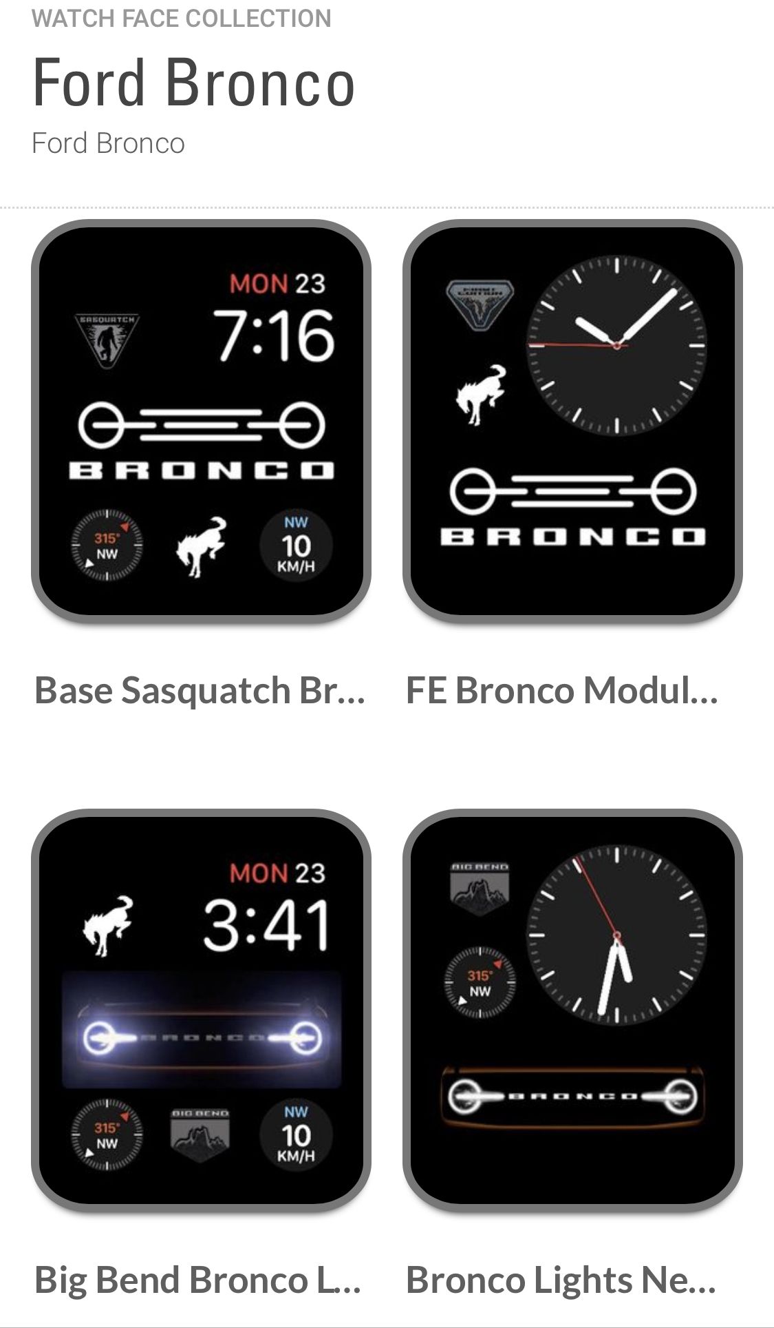 Bronco Apple Watch Faces - Bronco Nation