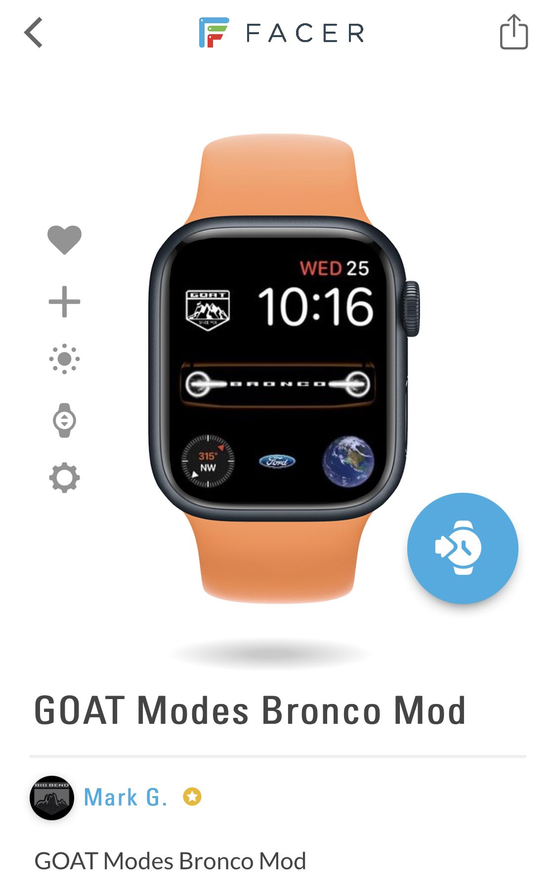 Bronco Apple Watch Faces - Bronco Nation