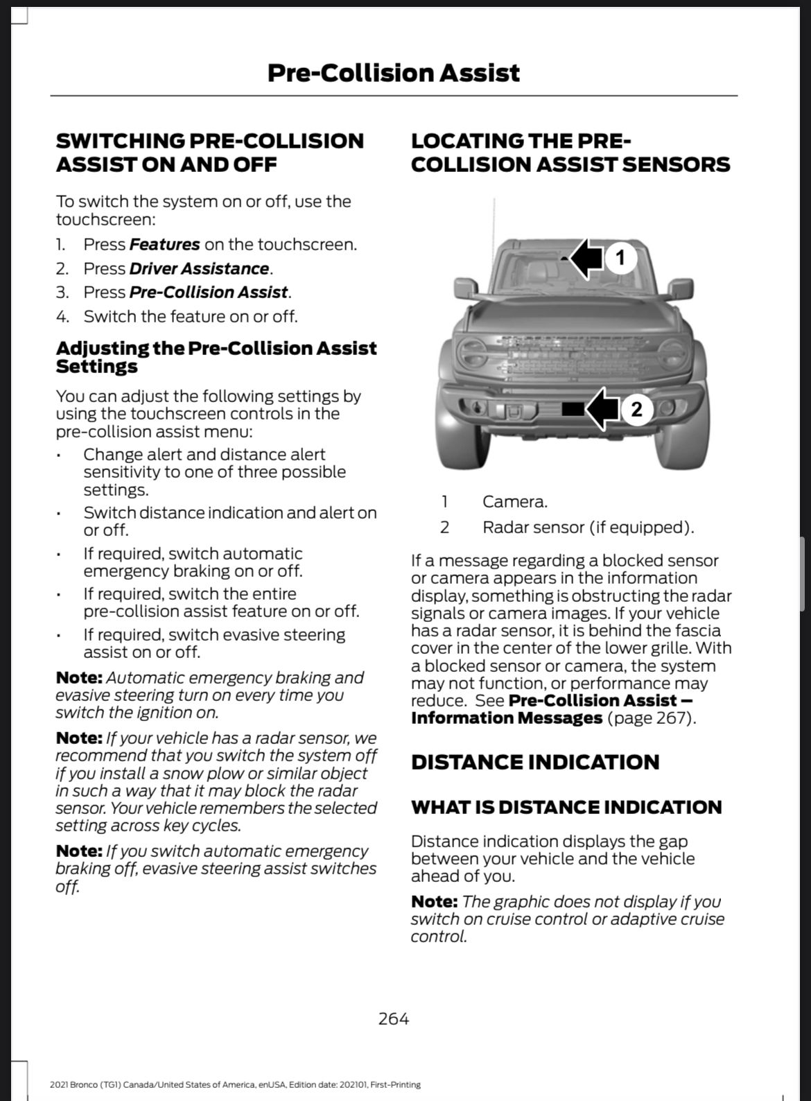 Pre-Collision Assist with Automatic Emergency Braking - Bronco Nation