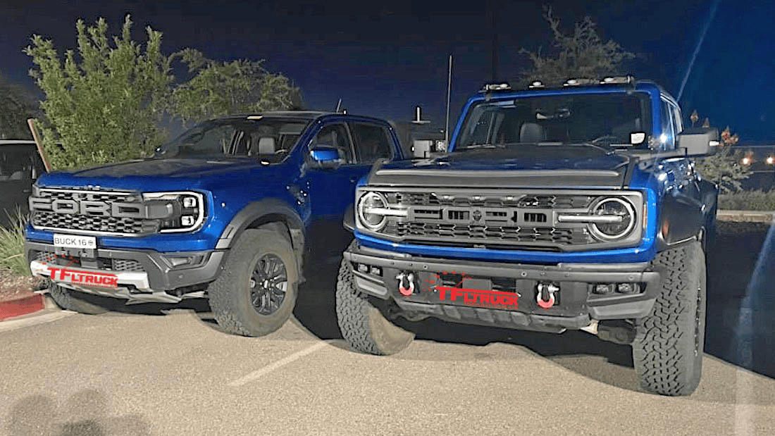 Uncovered Gen6 Ranger Raptor and Bronco Raptor side by side - Bronco Nation