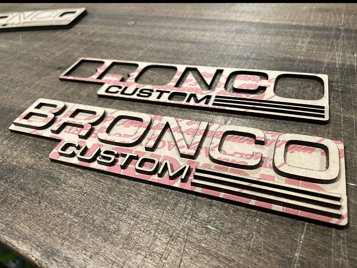 93 Bronco Fender Letters - Bronco Nation