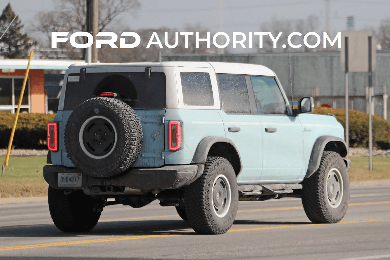 Robin's Egg Blue Heritage spotted in the wild - Bronco Nation