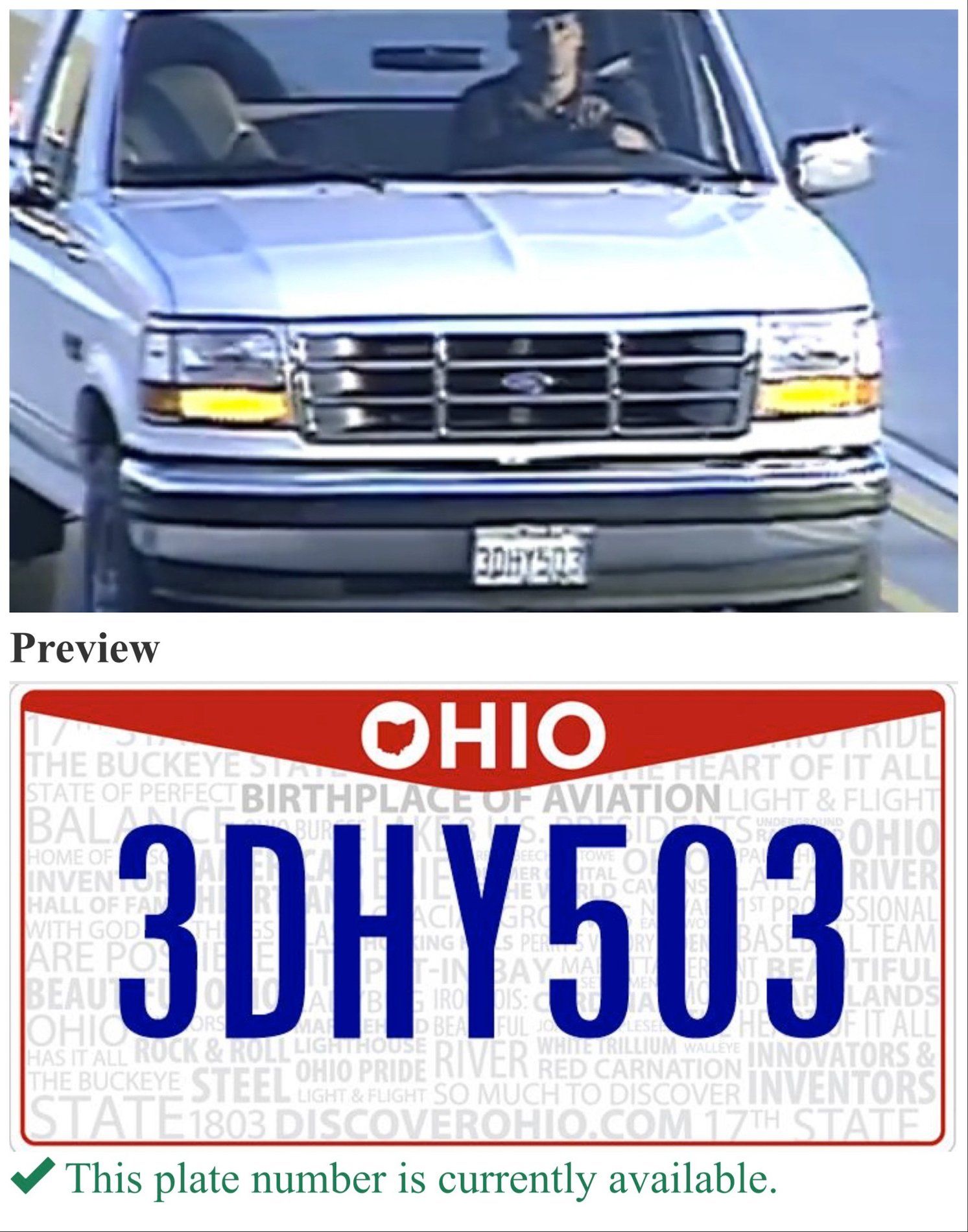 Personalized Plates - Bronco Nation