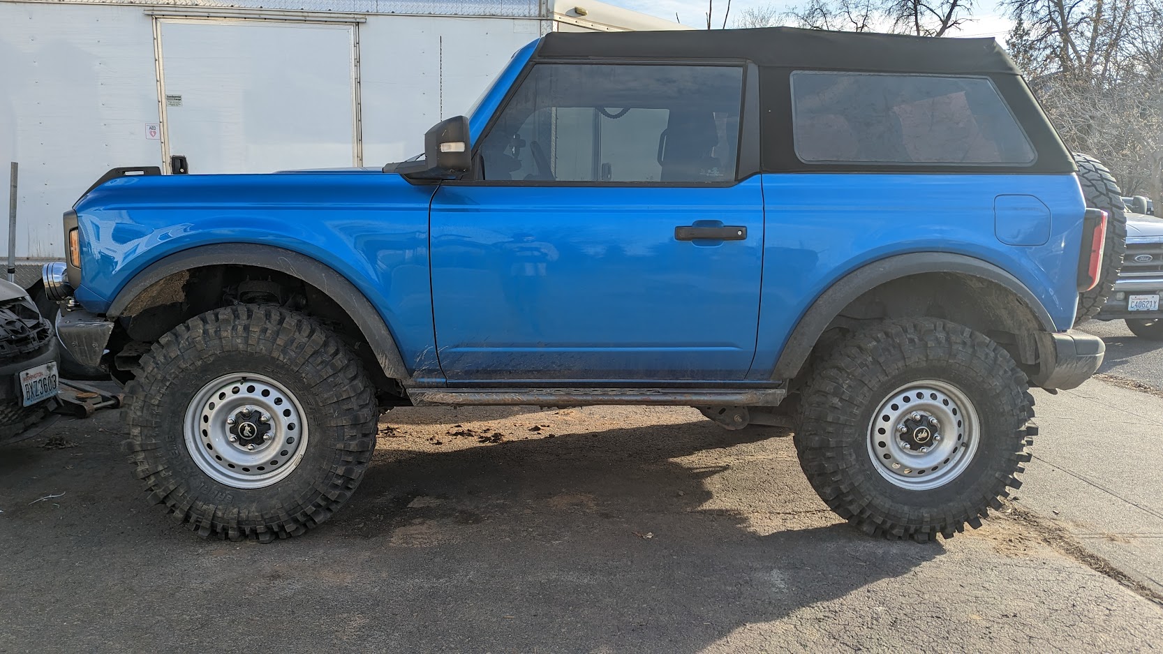 Black steelie's on stock badlands. - Bronco Nation