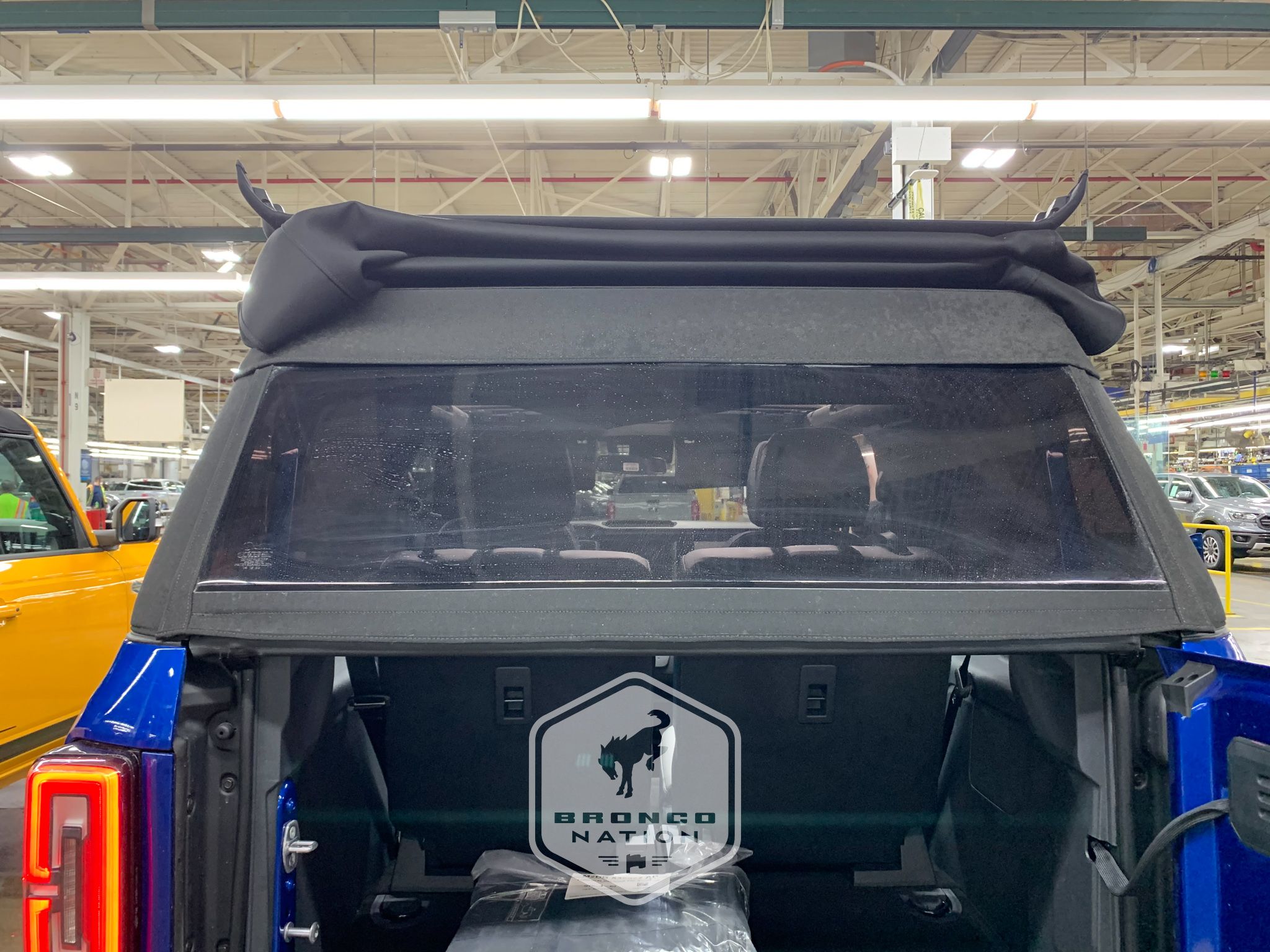 Bestop 2-Door Twill Soft Top on a First Edition in Lightning Blue ...