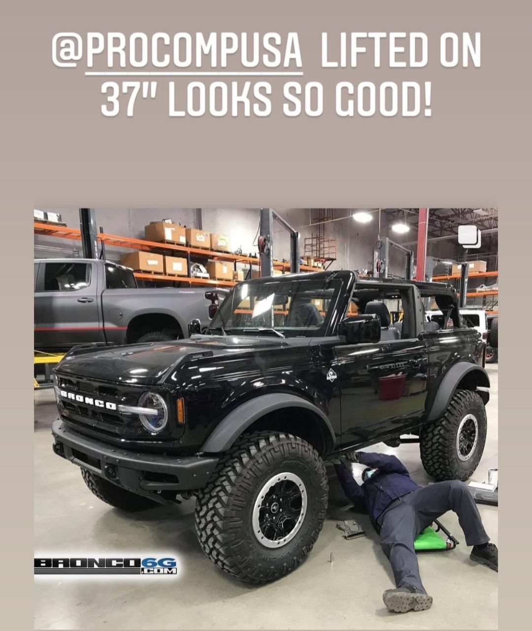 Lifted Procomp Outerbanks riding on 37's - Bronco Nation