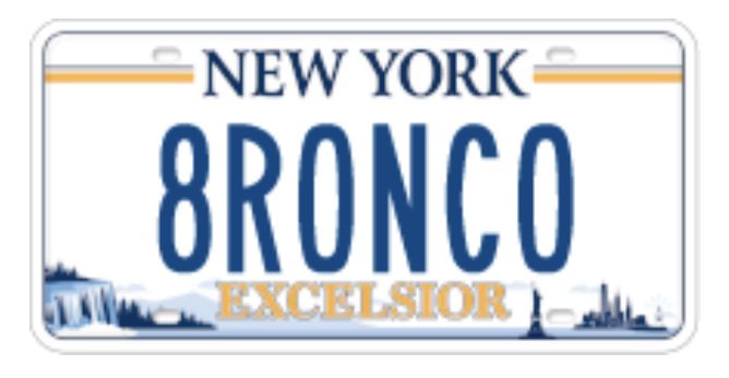 Personalized Plates - Bronco Nation