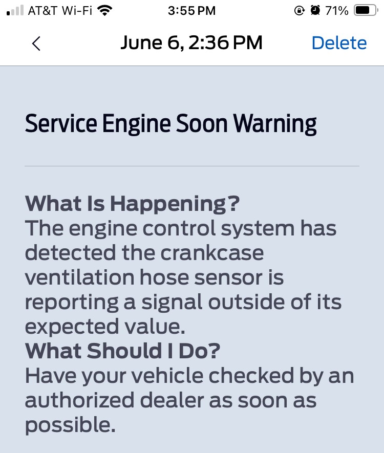 Engine error - Bronco Nation