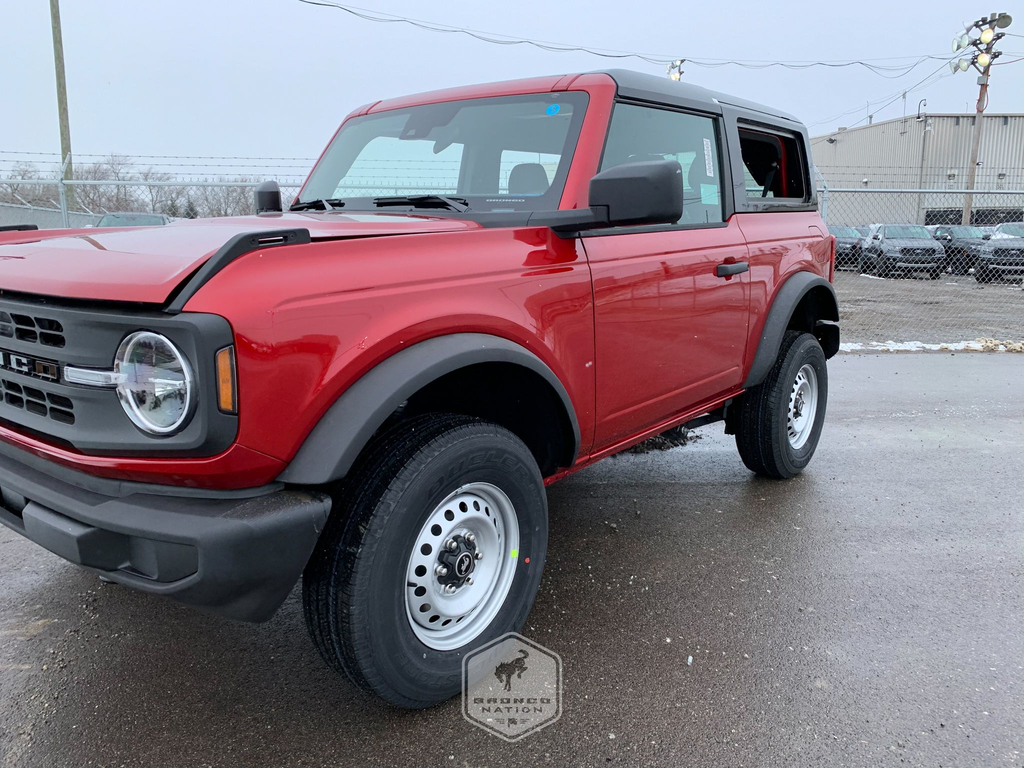 Base in Rapid Red - No Sasquatch - Bronco Nation