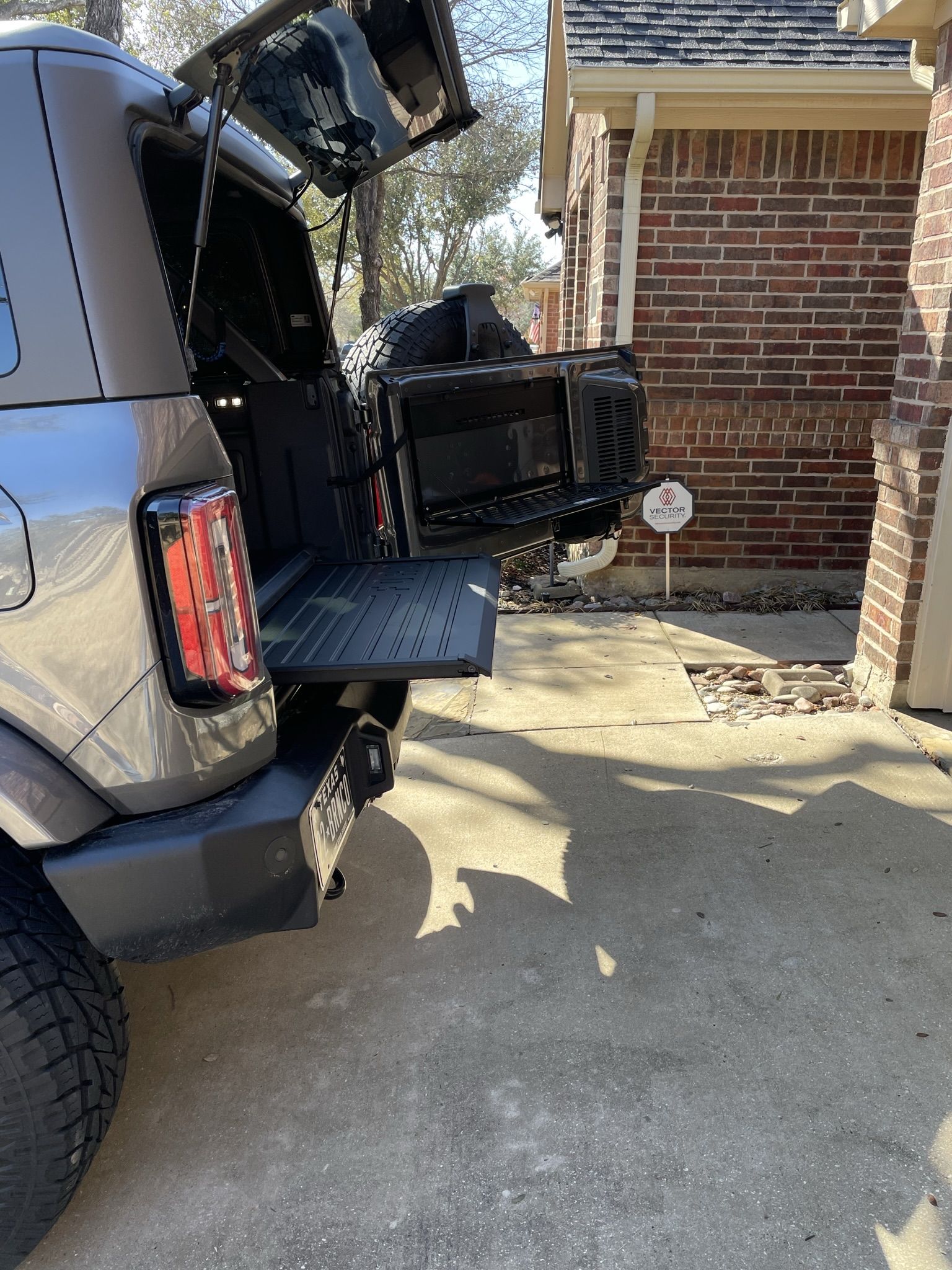 Slide-out Tailgate Installed - Bronco Nation