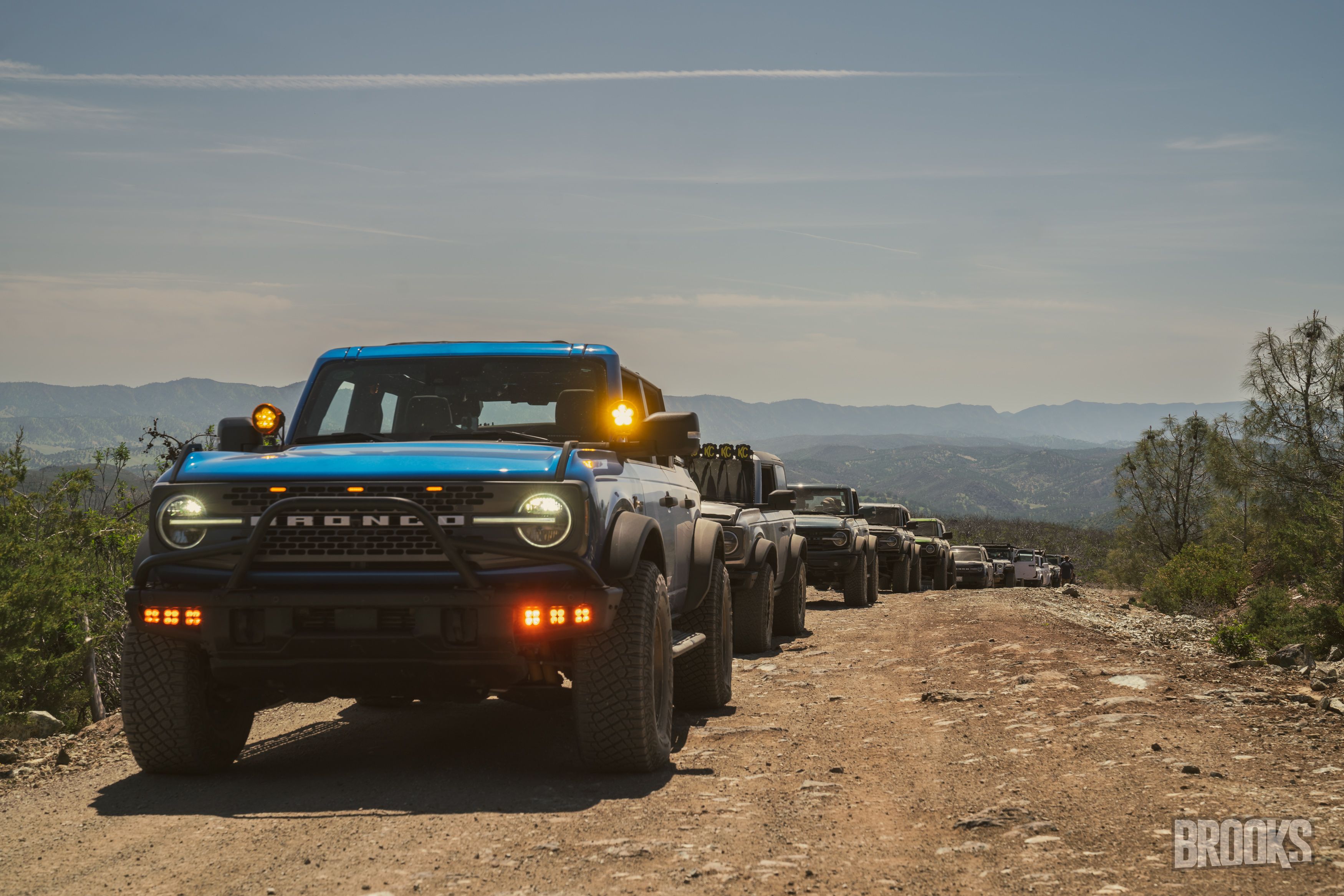 Out for a drive with a bunch of Broncos, a Jeep and a 4Runner ...