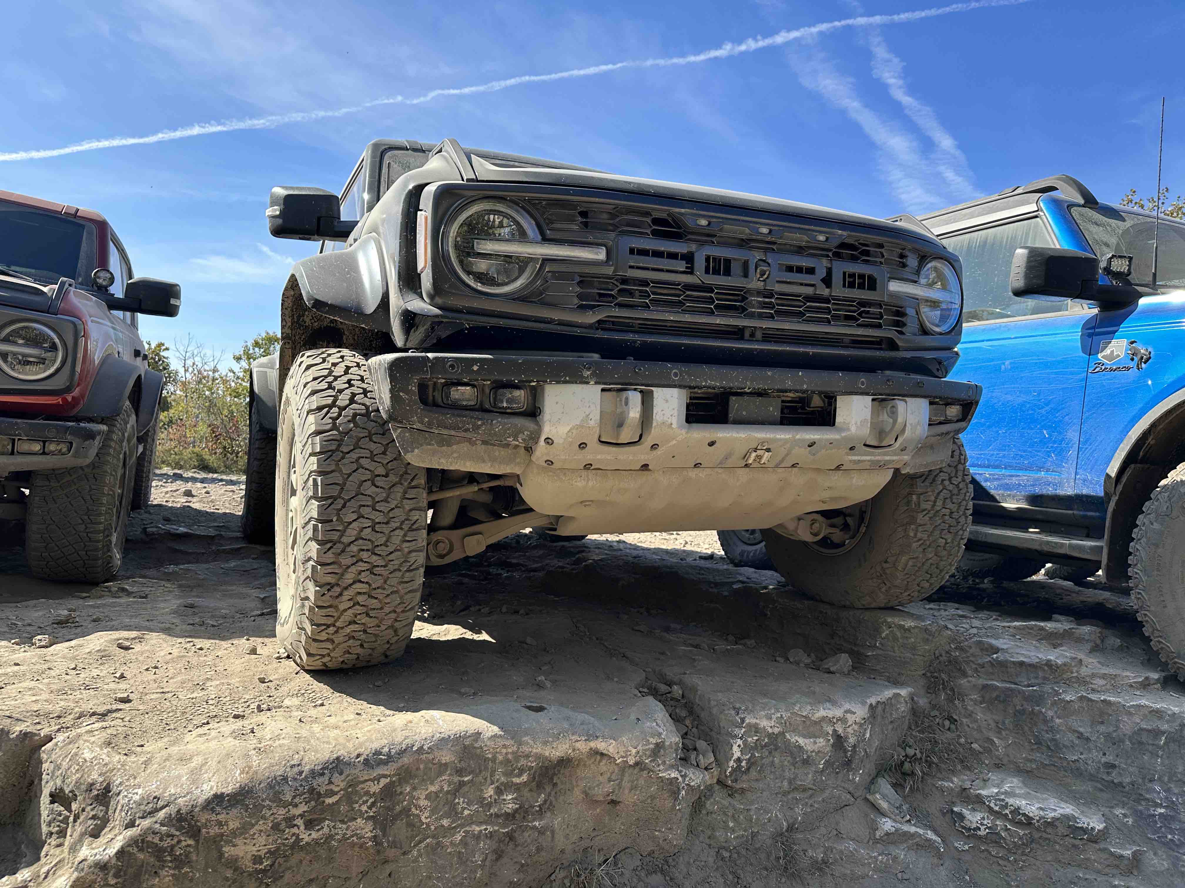 Trailing arm forward bracket dented rock crawling. - Bronco Nation